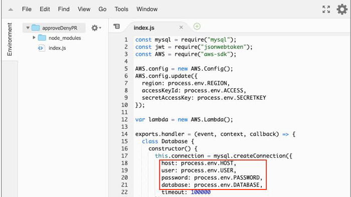 AWS Lambda Environment Variables AWS Lambda Environment Variables