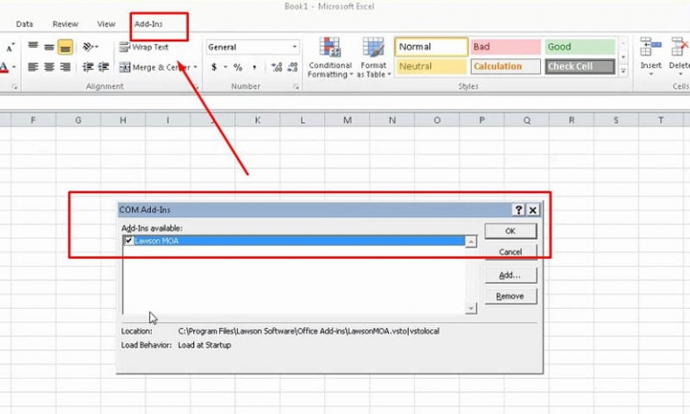Lawson Add-ins is Not Working, Here’s What to Check For